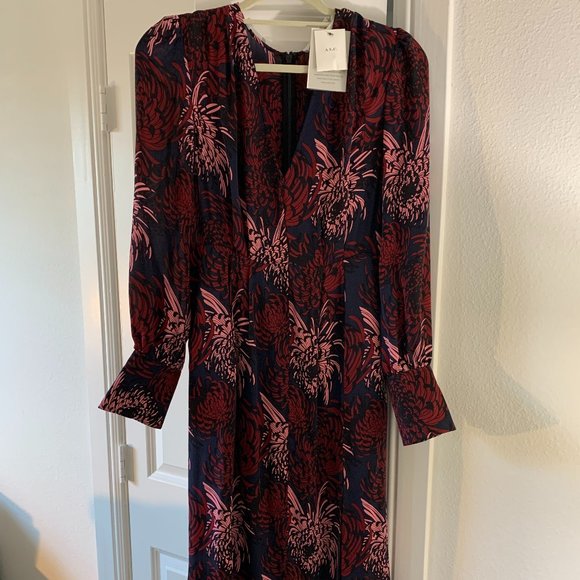 A.L.C. | Dresses | Alc Bailey Long Sleeve Printed Midi Dress | Poshmark